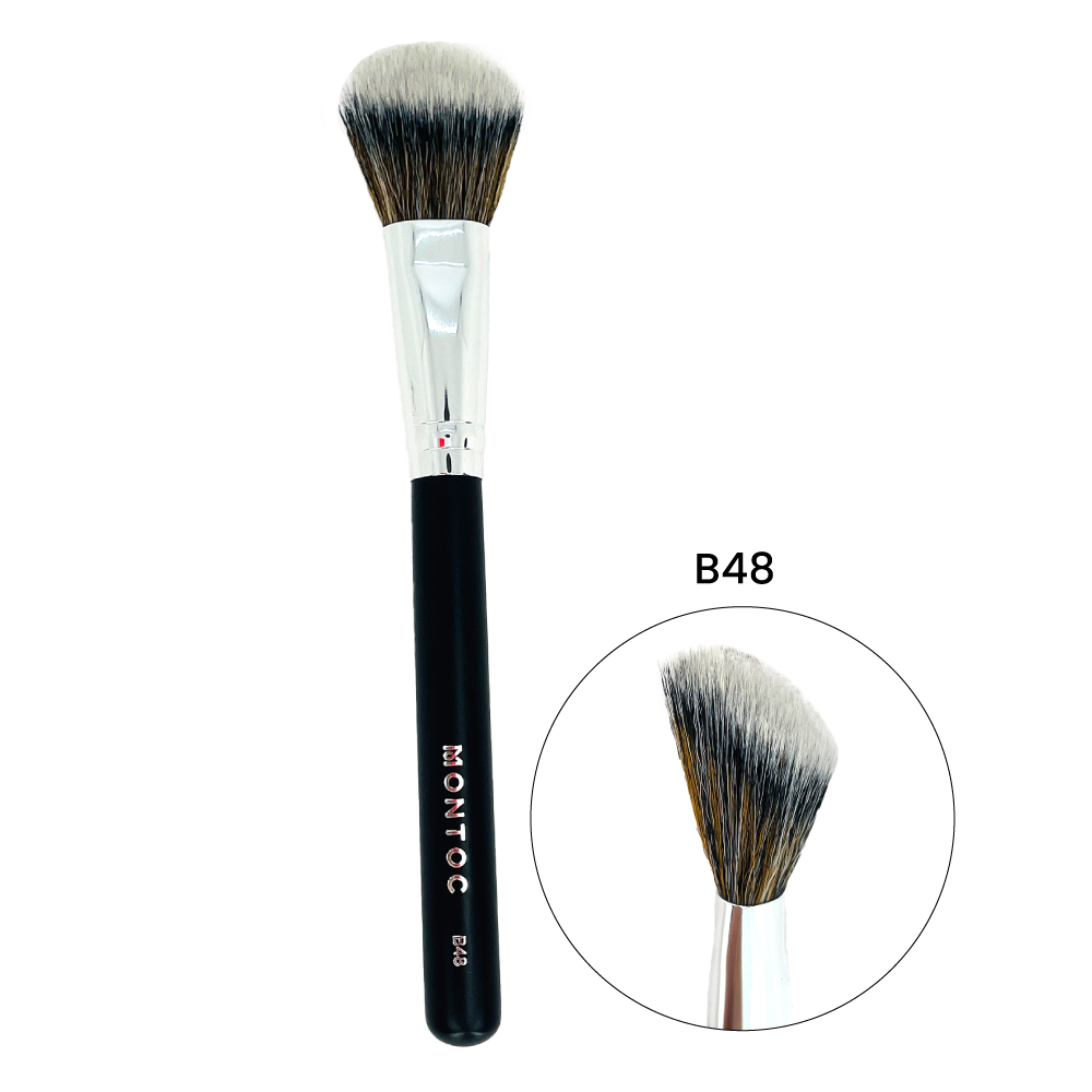 Brocha montoc para base, contorno y rubor B48 – Girly Maquillaje | makeup