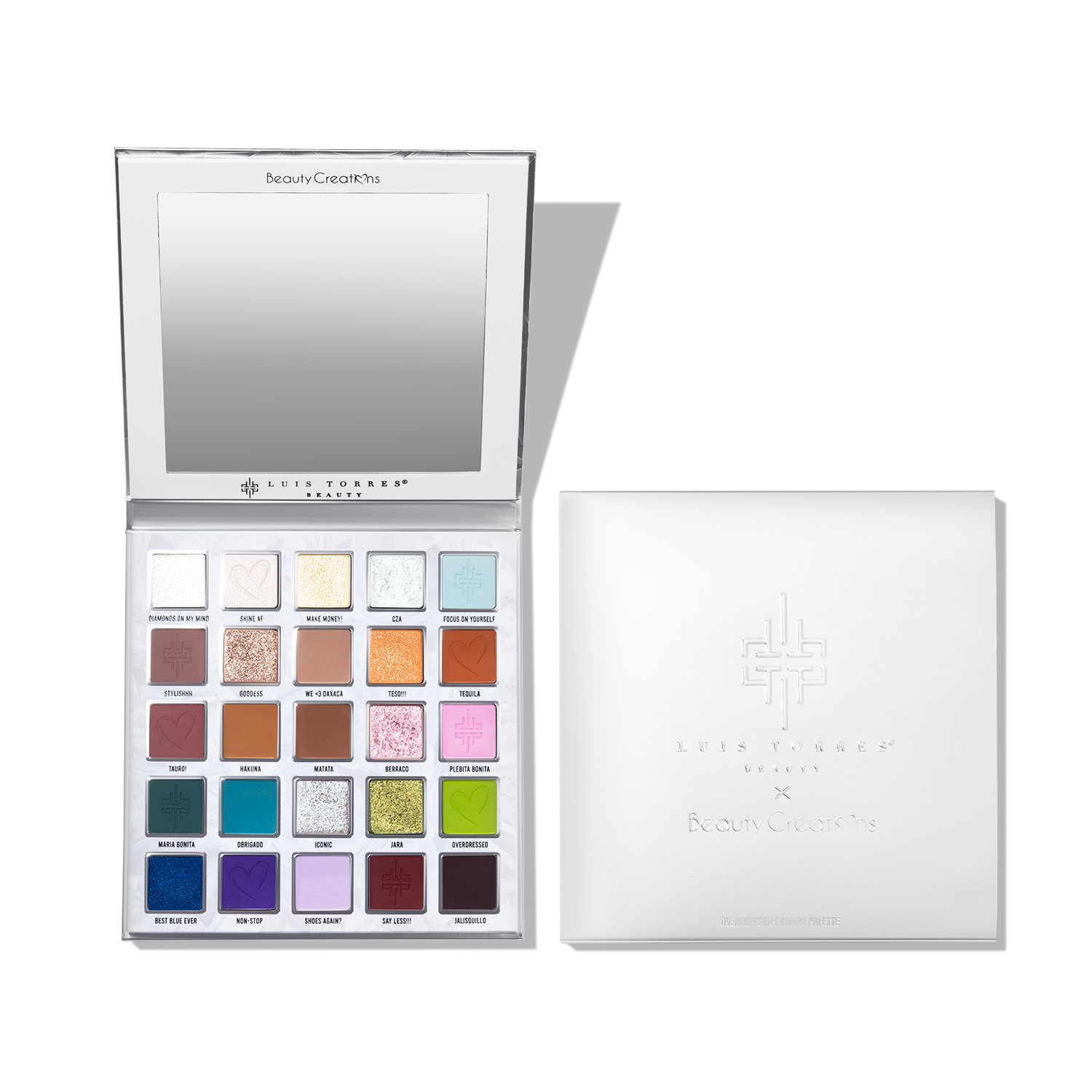 LUIS TORRES x BEAUTY creations OVERDRESSED SHADOW PALETTE Paleta de ...