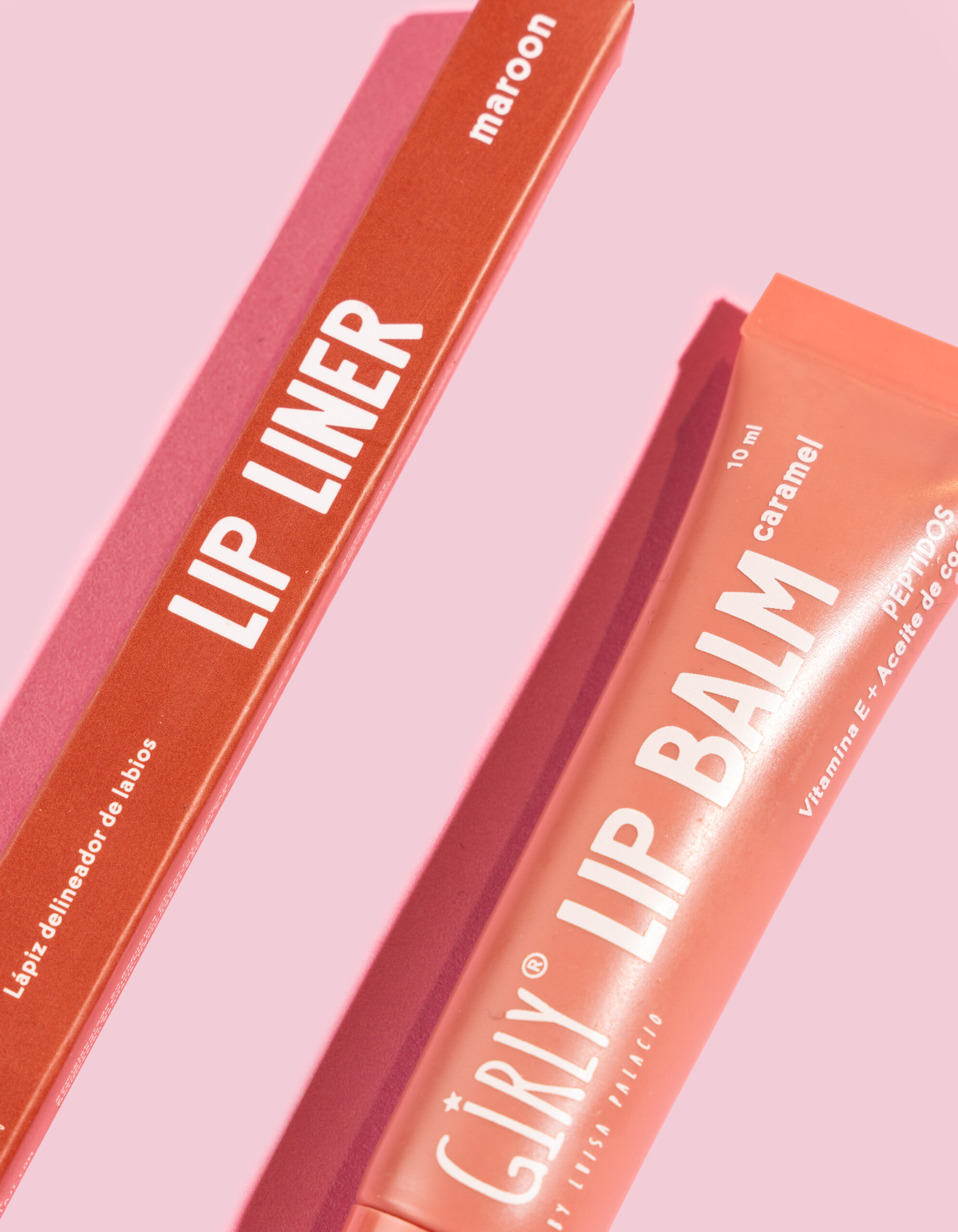 lip combo maroon + lip balm caramel con cosmetiquera – Girly Maquillaje ...